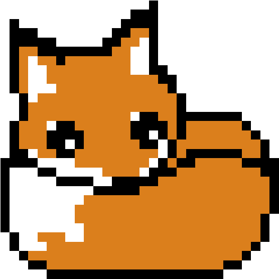 Download Easy Fox Pixel Art - ClipartKey