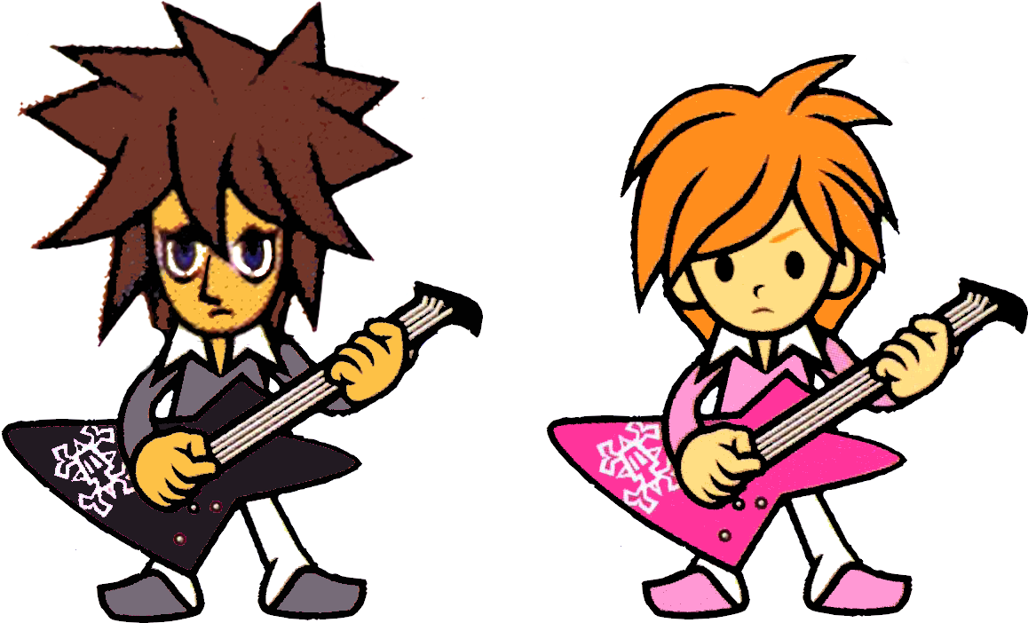Download Image Rockers Band Png - Rhythm Heaven Rockers Guitar - ClipartKey