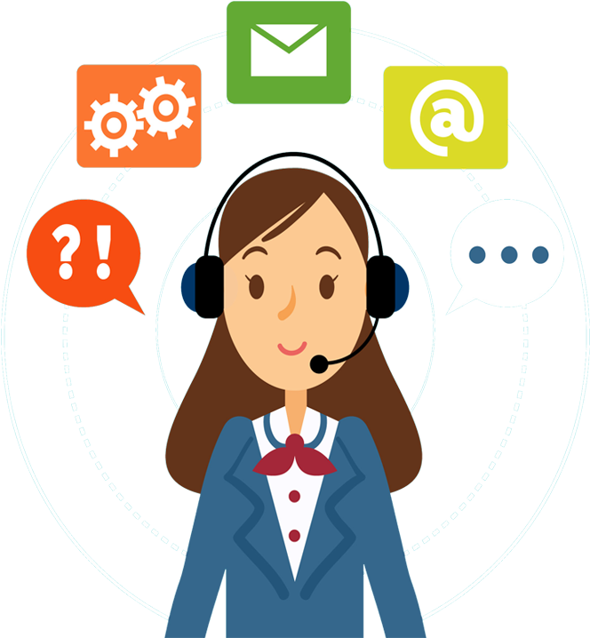 Download Receptionist Clipart Virtual Assistant - Vector Call Center ...