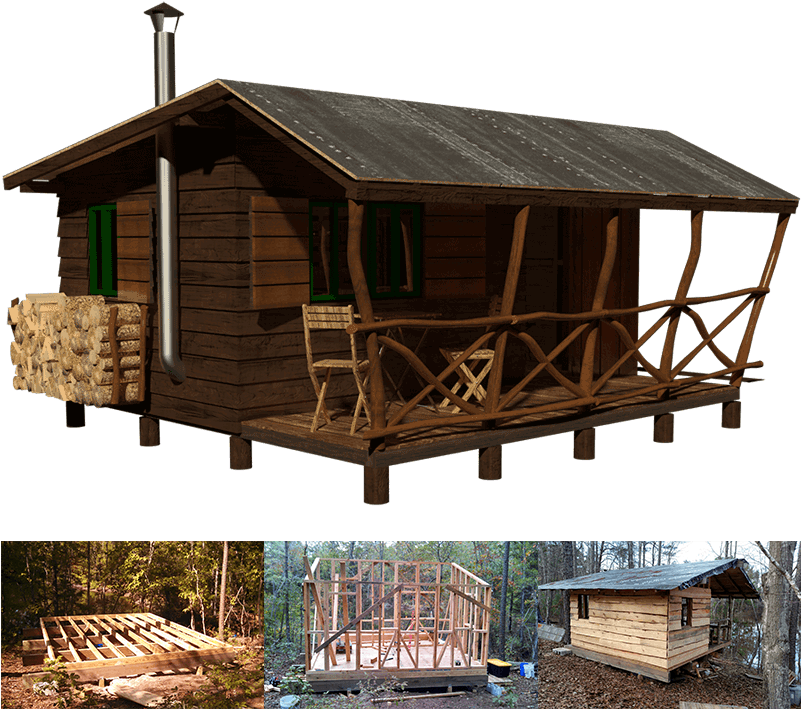 Download Simple Small Cabin Plans Vector Freeuse Library - Simple Cabin ...