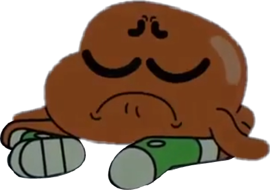 Download Transparent Sad Fish Png - Gumball Darwin Sad - ClipartKey