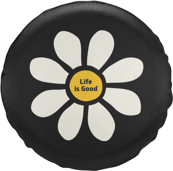 Download Life Is Good Daisy Tire Cover - ClipartKey
