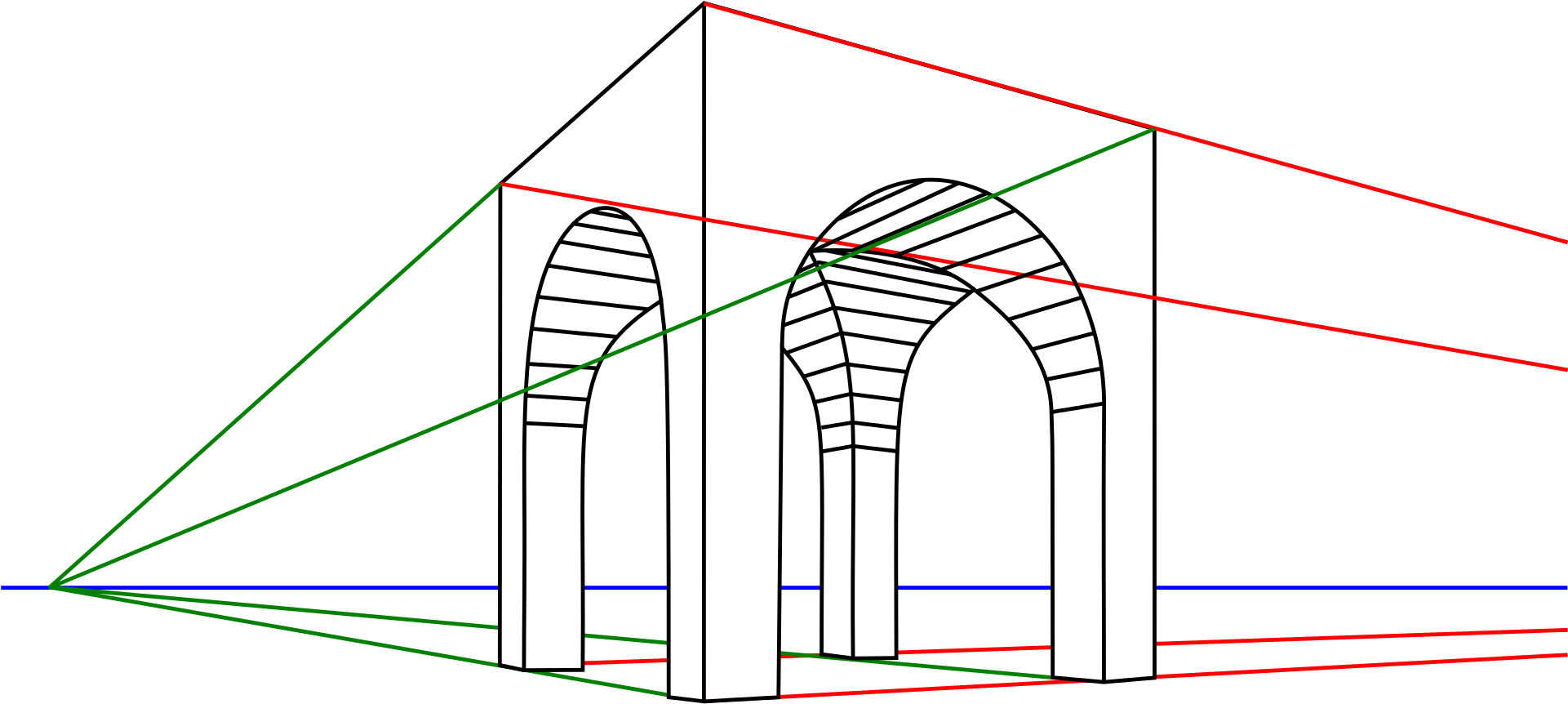 Download 2 Point Perspective Arch - ClipartKey