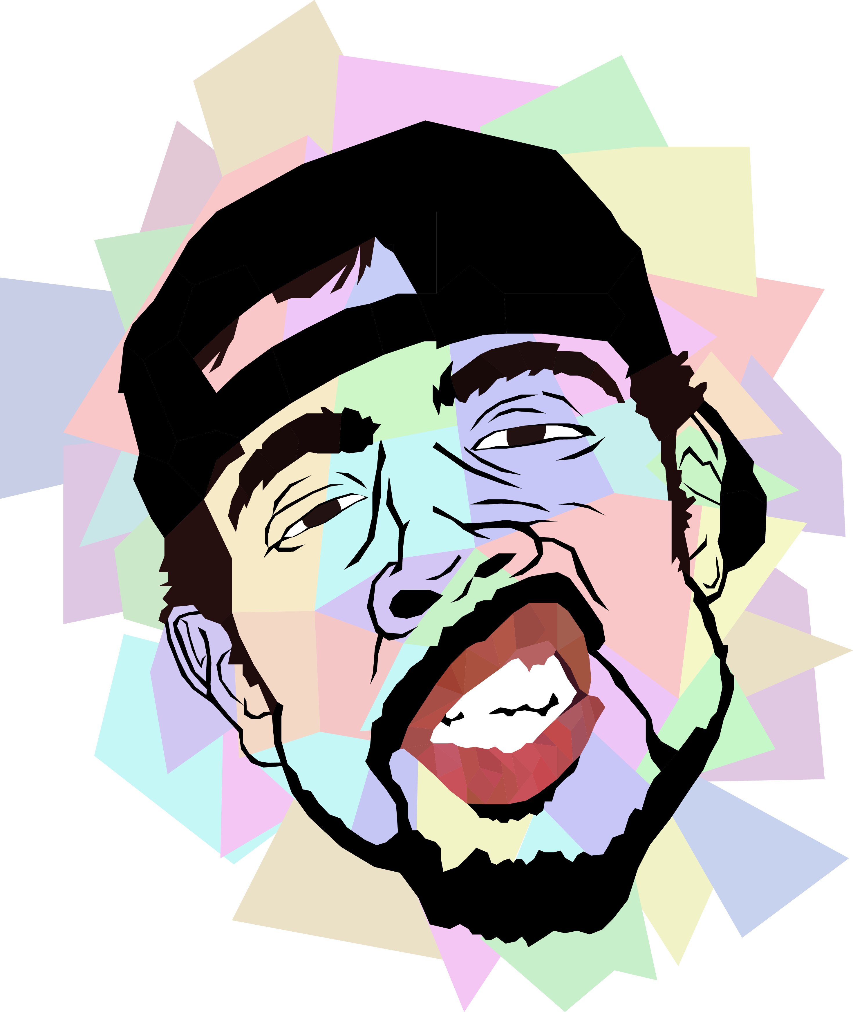 Download Rapper Vector Geometric - Rapper Vector - ClipartKey