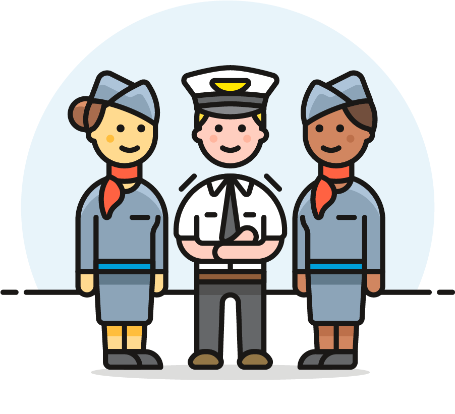 Download Captain Clipart Male Pilot - Cabin Crew Icon Png - ClipartKey