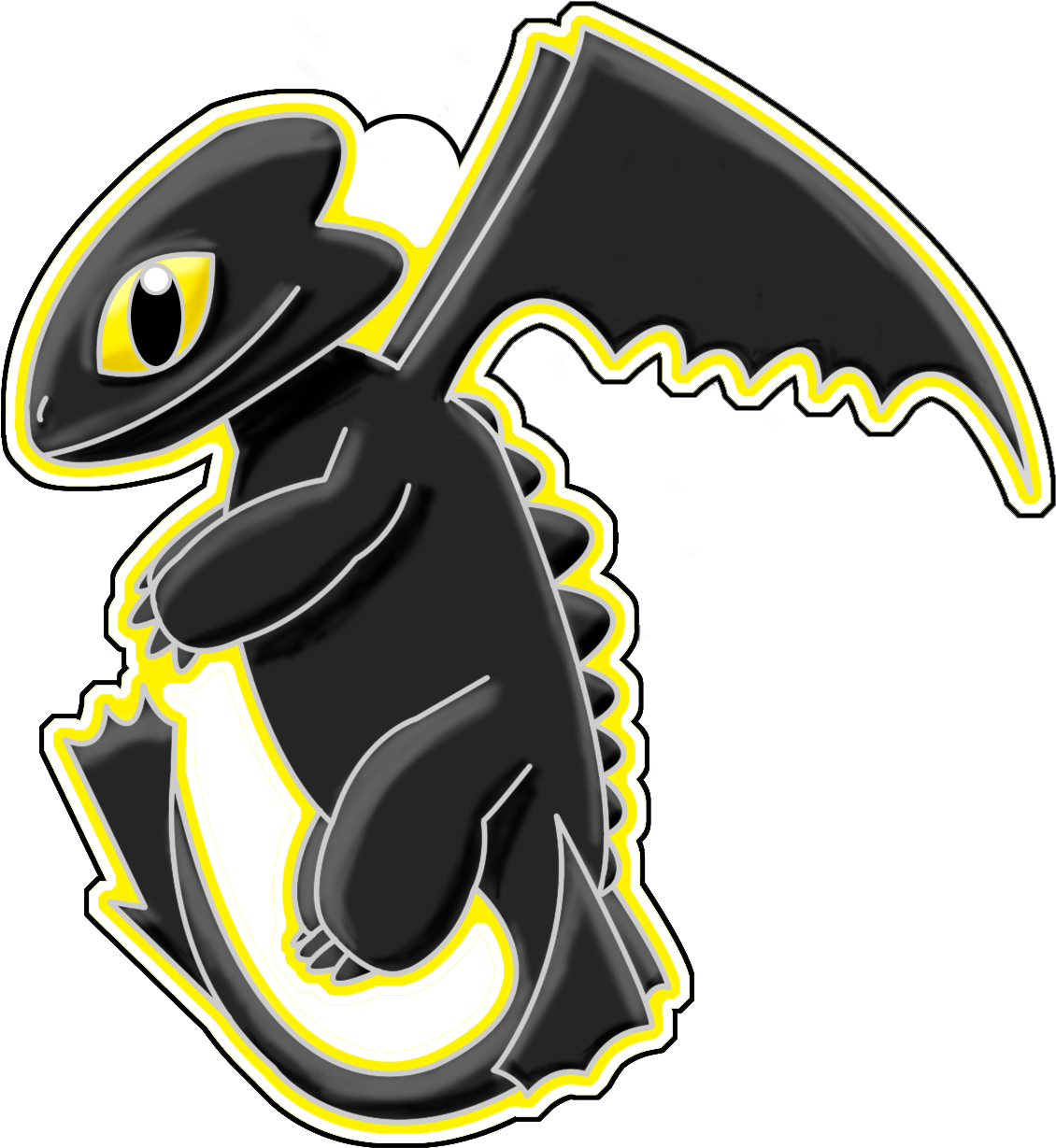 Download Toothless Original - Illustration - ClipartKey