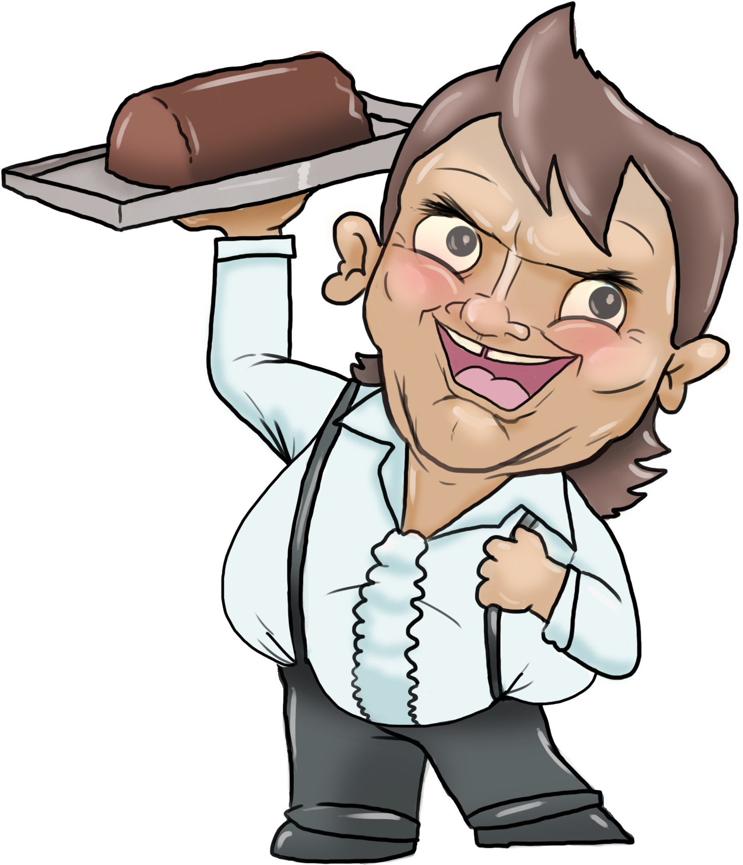 Download Meatloaf Cartoon - ClipartKey