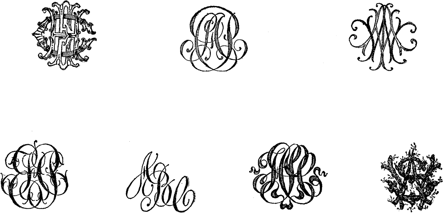 Download Initial Monogram Designs - ClipartKey