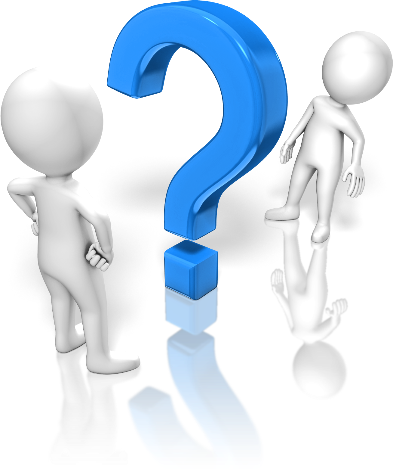 Download Two People With Question Marks - ClipartKey