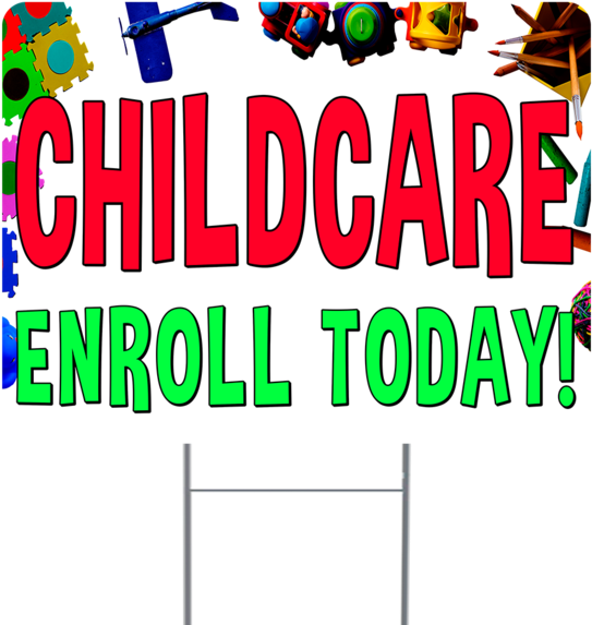 Download Childcare Yard Sign Inch Sign With Display Options - ClipartKey