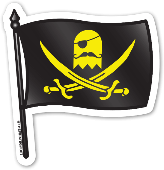 Download Fly The Flag Sticker - Ancap Pirate Flag - ClipartKey