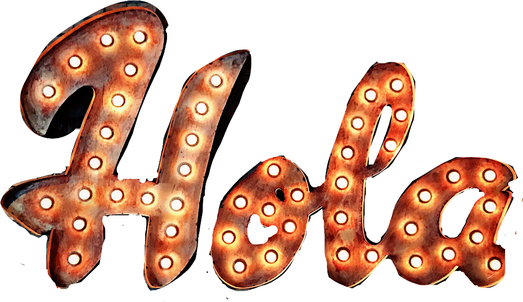 Download #hola #hello #lights #word #sign - Hola Transparent Background ...