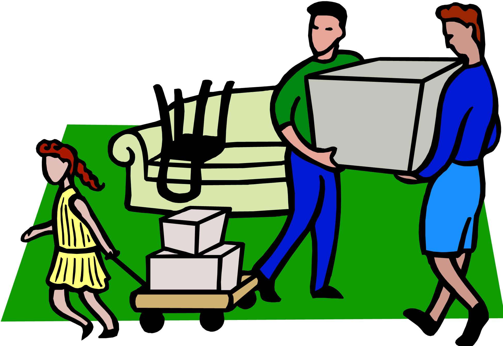 Download Graphic Of Family In Process Of Moving - Work Done In Physics ...