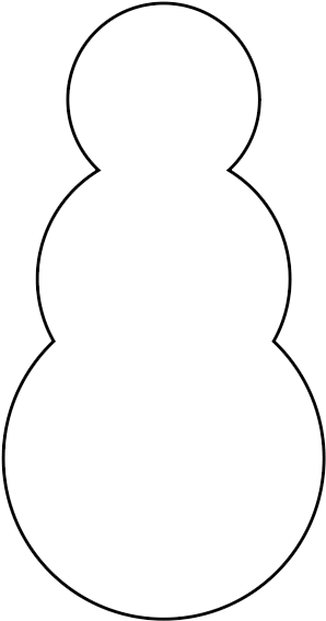 Download Clipart Snowman Body - Line Art - ClipartKey