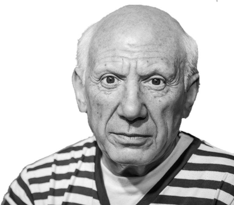 Download Pablo Picasso Black And White - Pablo Picasso - ClipartKey