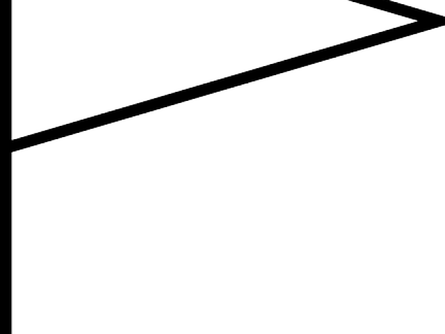 Download Triangle Flag Cliparts - Line Art - ClipartKey