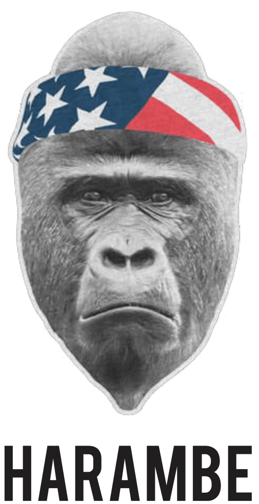 Download Harambe Headband - Harembe Face Png - ClipartKey