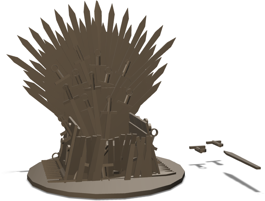 Download Transparent Iron Throne Png - Illustration - ClipartKey
