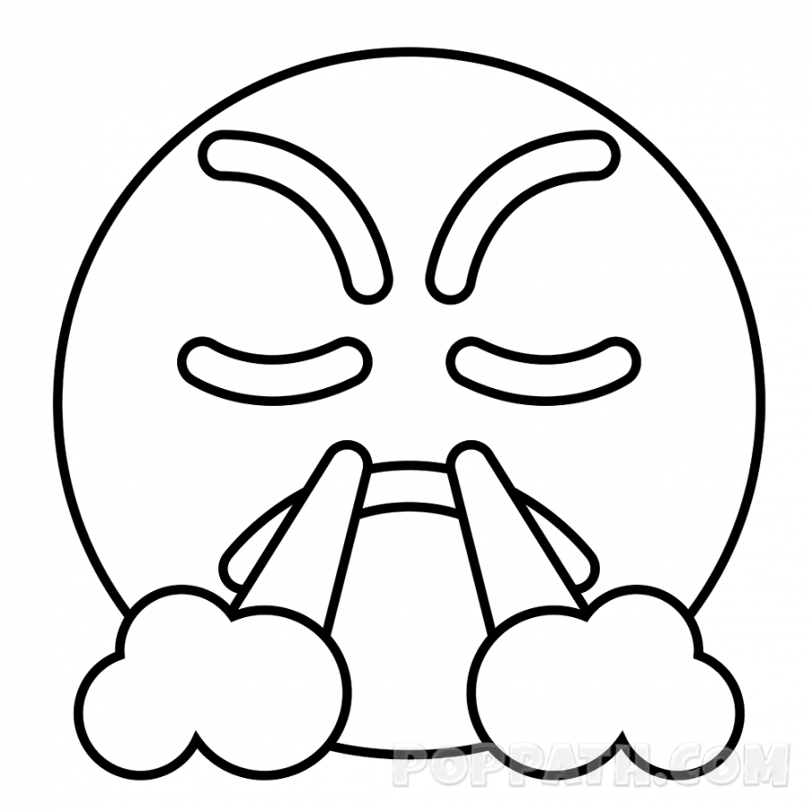 Download How To Draw A Angry Face An Anime Emoji Emoticon Drawing ...