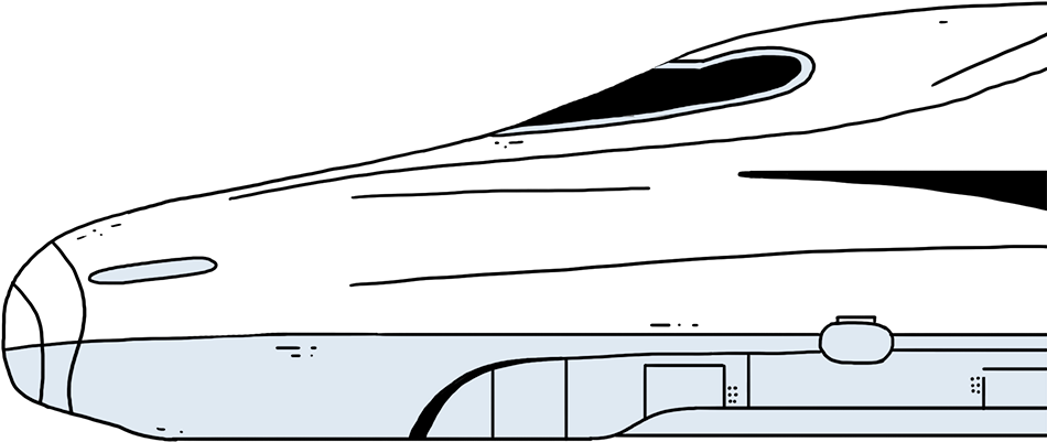 Download Easy Bullet Train Drawing - ClipartKey