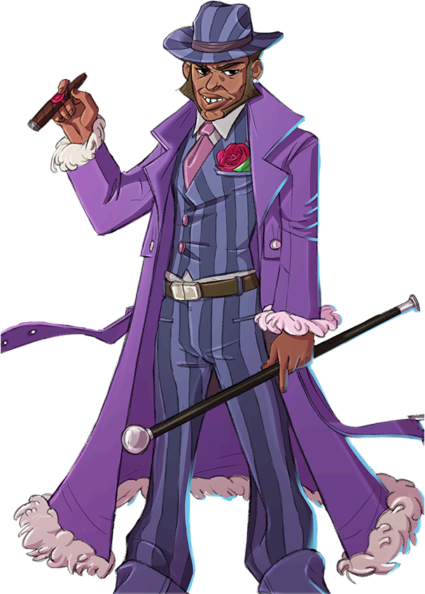 Download Urdb Montana Flesh Transparent Background - Pimp Cartoon Png ...