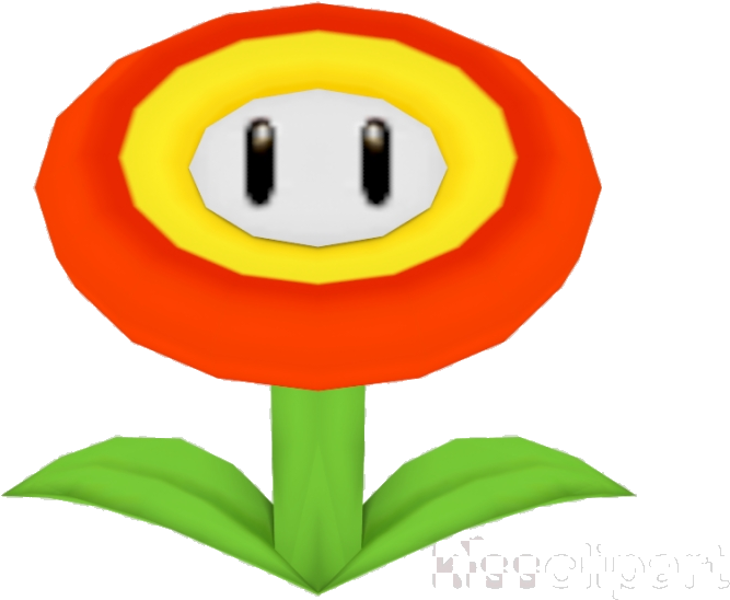 Download Mario Flower Clipart Super Land Transparent Png - Mario Fire ...