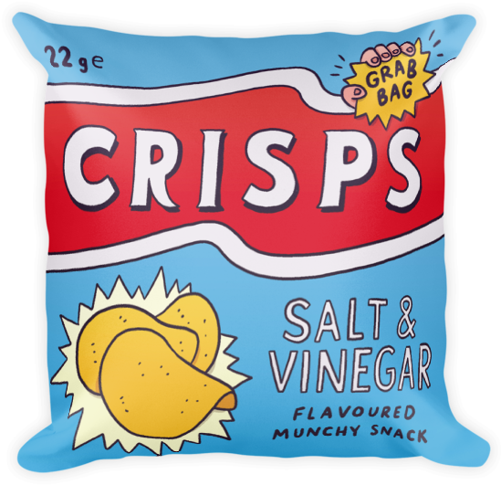 Download Bag Of Crisps Cartoon - ClipartKey