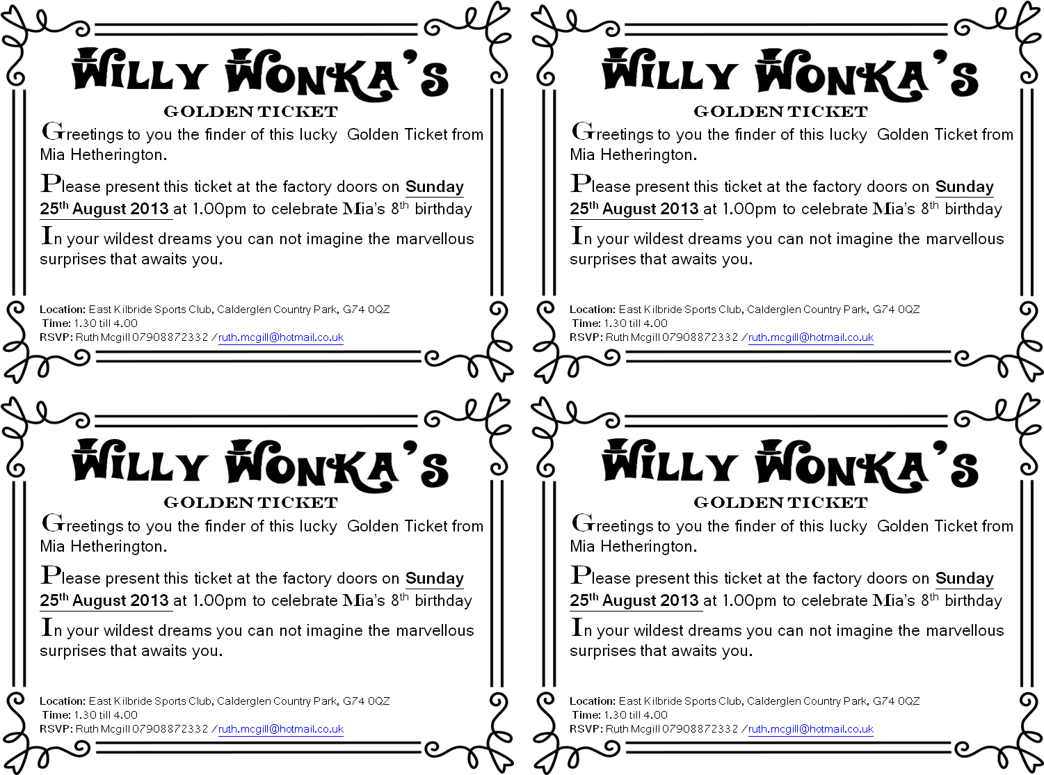 Download Printable Golden Ticket Template Printable Willy Wonka - Willy ...