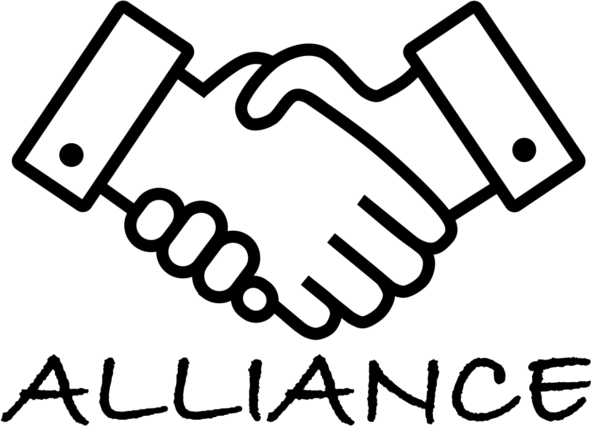 Download Alliance - Handshake Icon White Transparent - ClipartKey