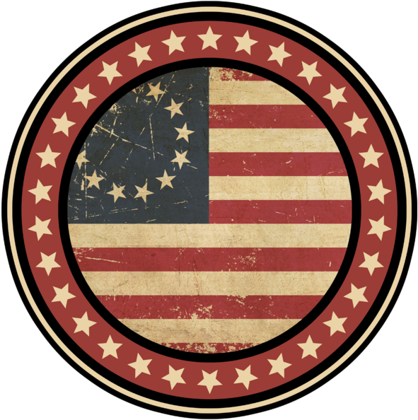 Download 4 Inch Pack Of Mini Betsy Ross Flag Decals - Dot Patterns On ...