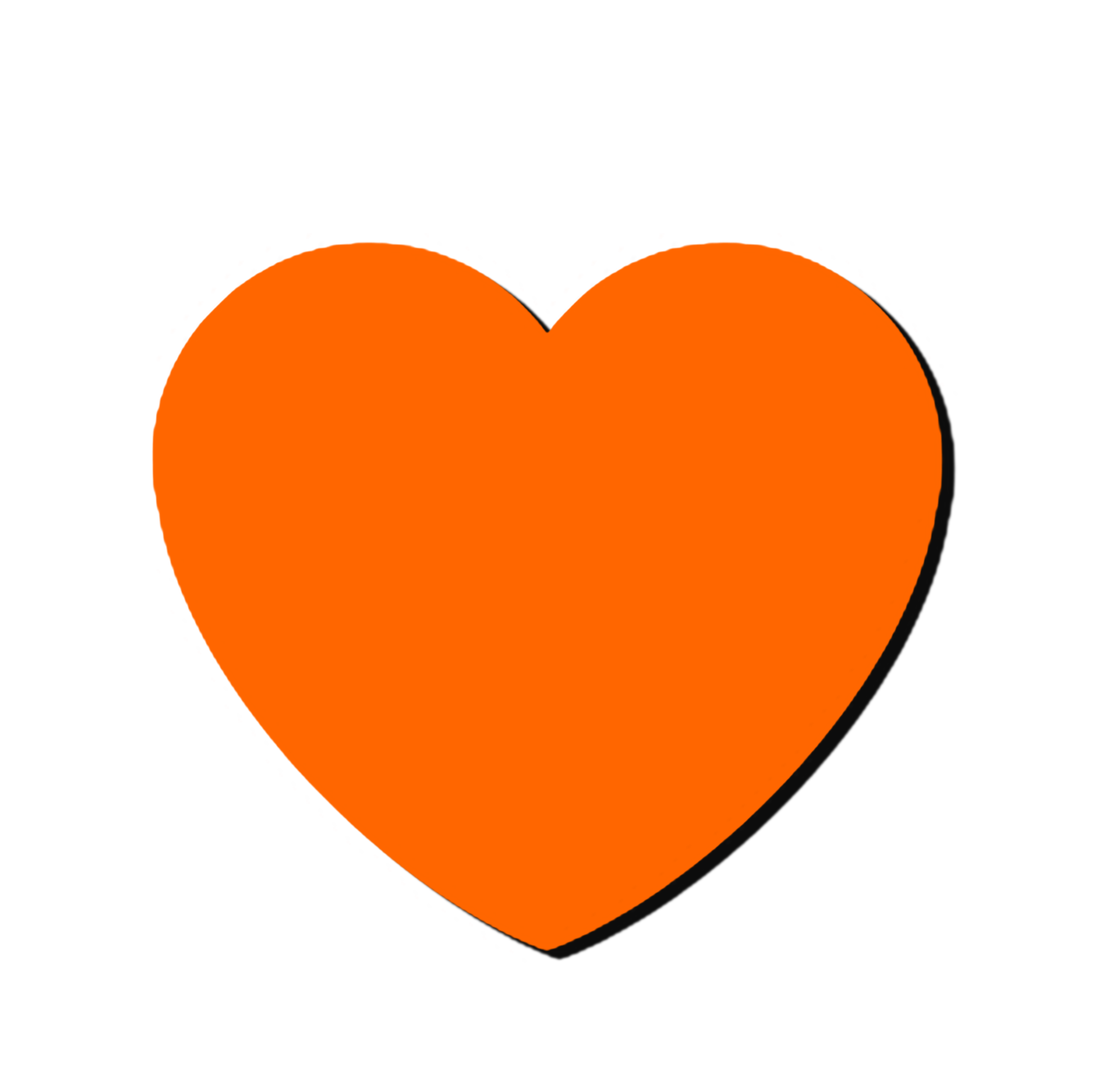 Download Orange Heart Clip Art - ClipartKey