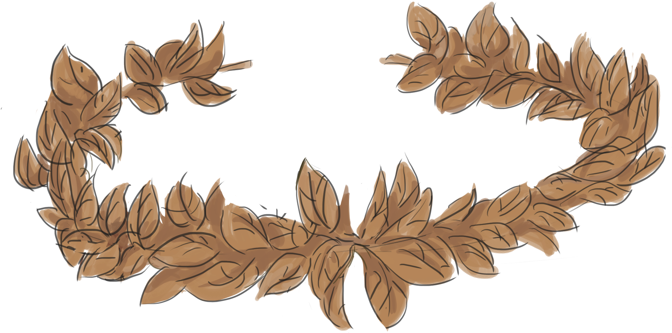 Download Transparent Leaf Wreath Clipart - Roman Leaf Crown Png ...