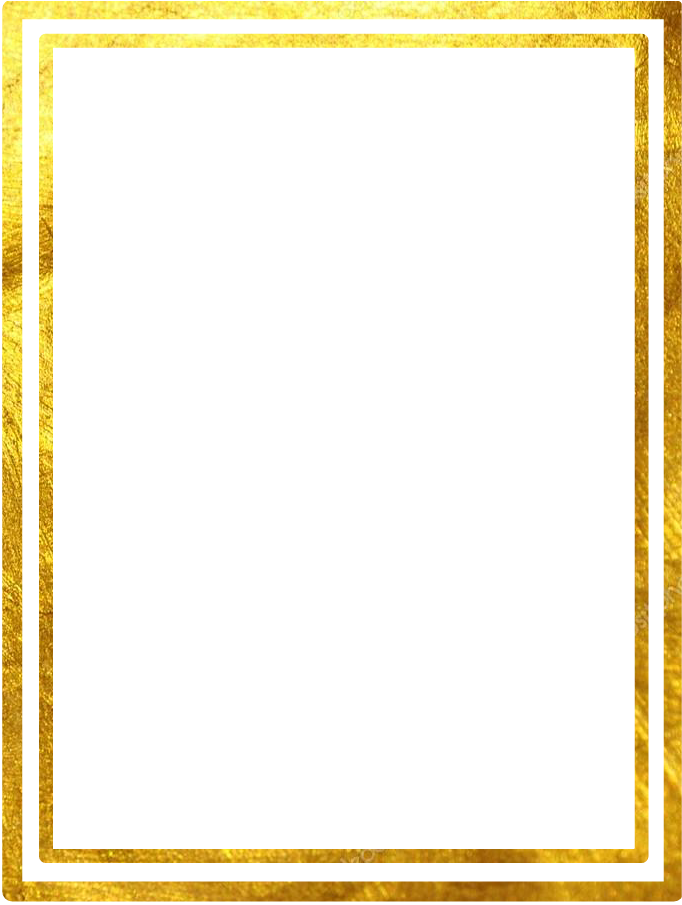 Download Double Line Png - Gold Outline Border - ClipartKey