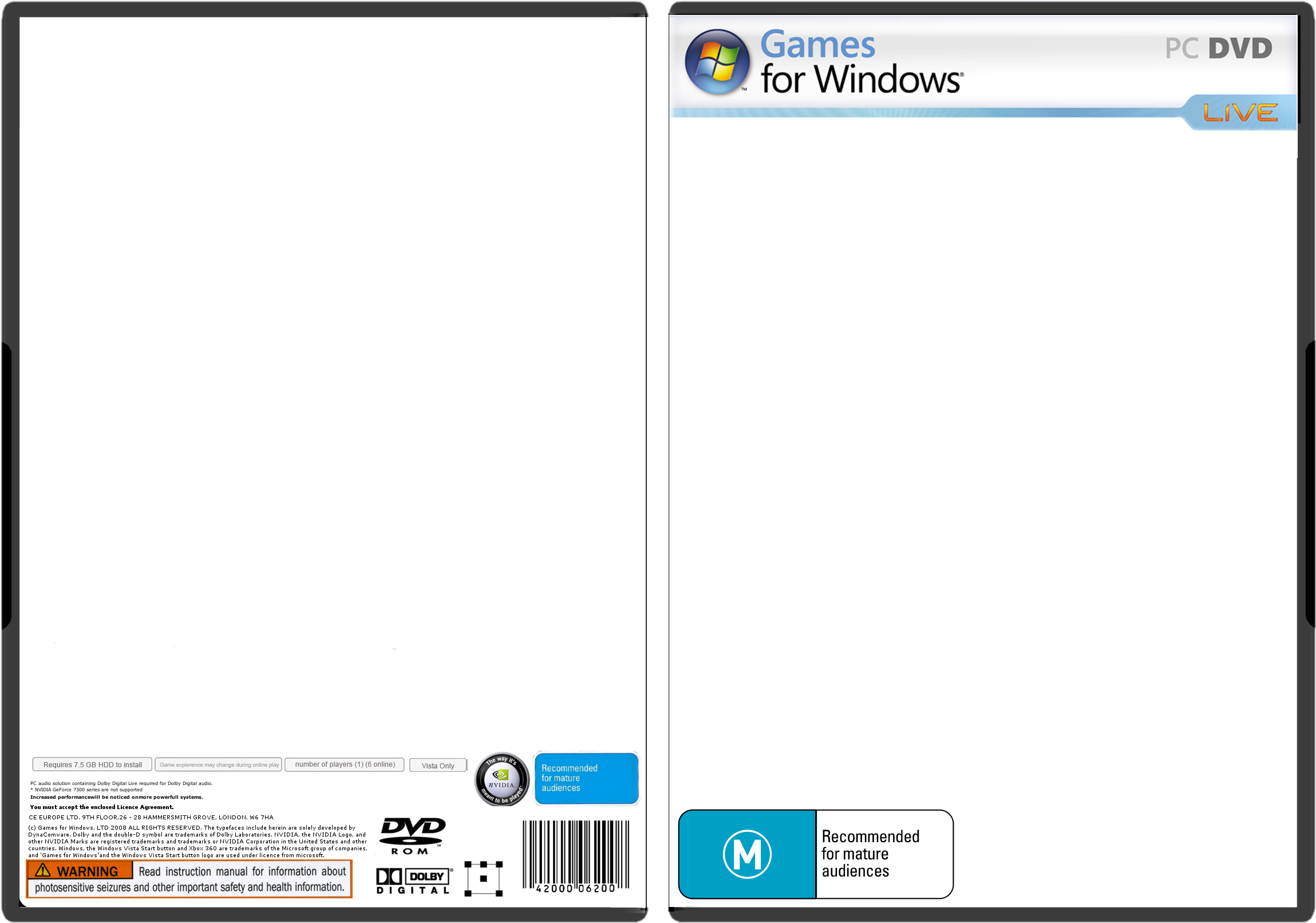 Download Clip Art Sleeve Psd Box - Pc Game Box Art Template - ClipartKey