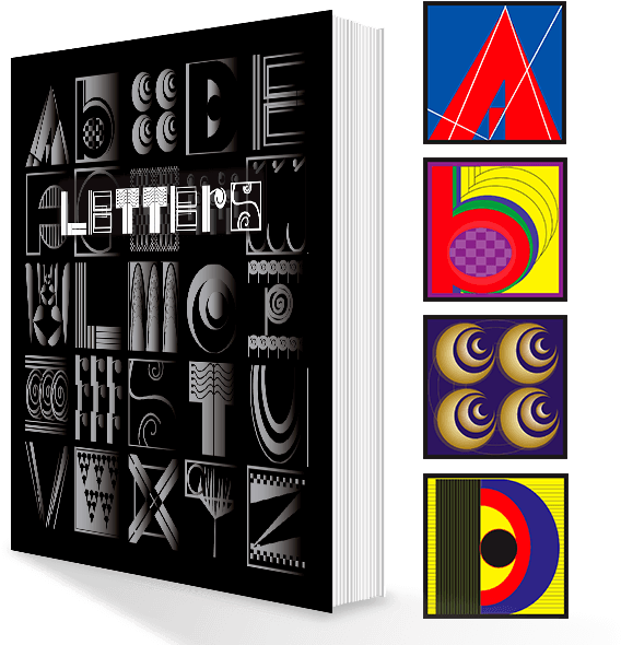 Download Letters Book Cover And Several Alphabet Designs - Letters In ...