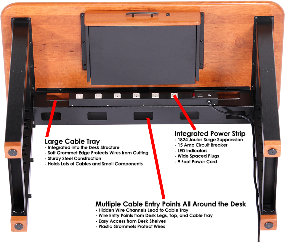 Download Cable Management Desk - Cable Management Table Legs - ClipartKey