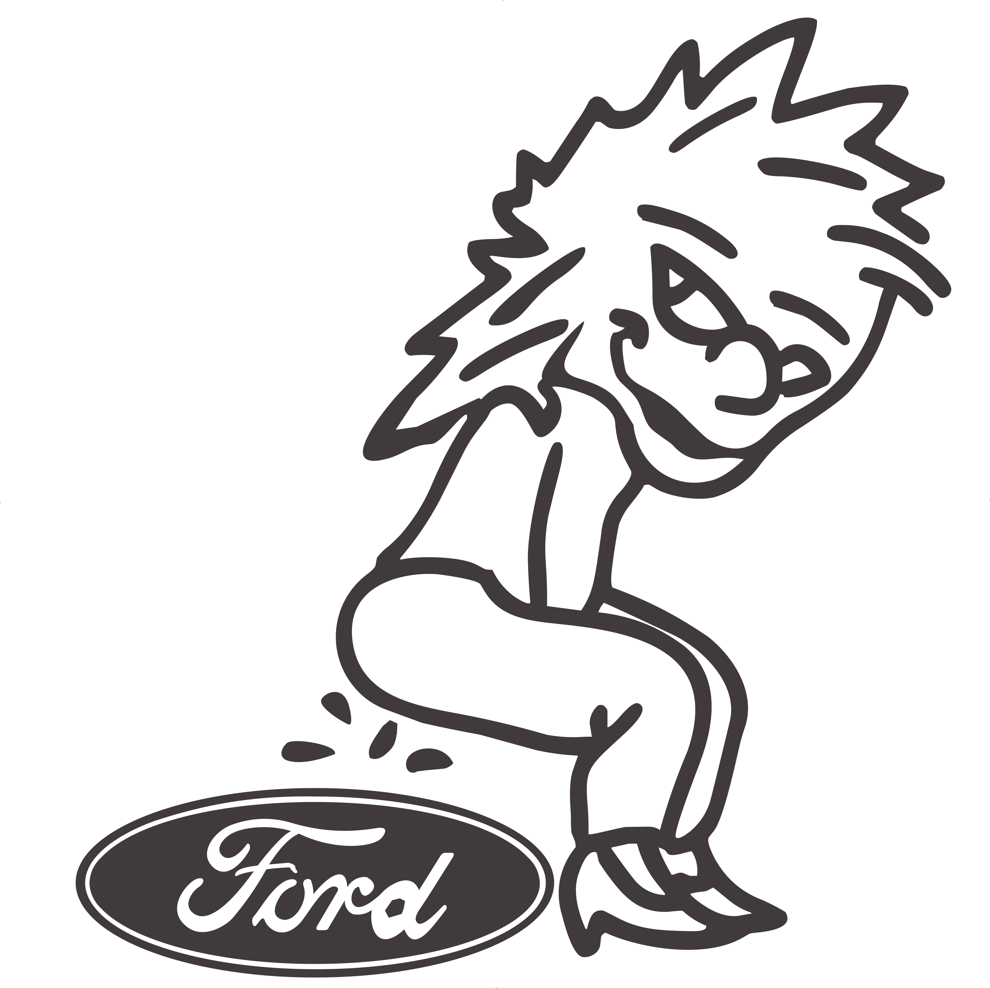 Download Calvin Peeing Sticker Png - ClipartKey