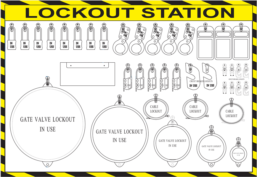 Download Loto Shadow Lockout Station Rk-s07 - Circle - ClipartKey