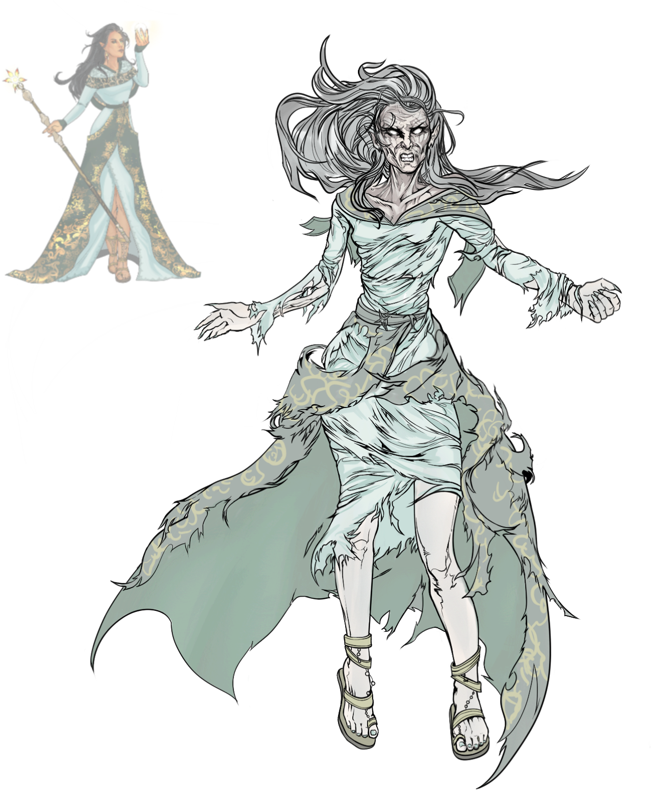 Download Transparent Banshee Png - Banshee Drawing - ClipartKey