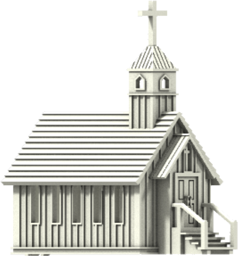 Download Chapel Library Building Clipart - Parish - ClipartKey