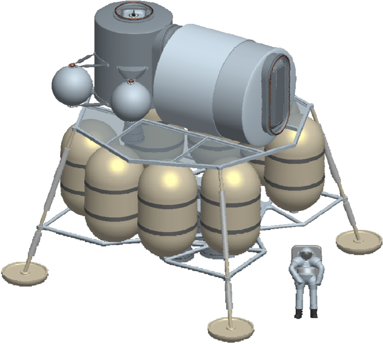 Download , Lander Concept - Cartoon - ClipartKey