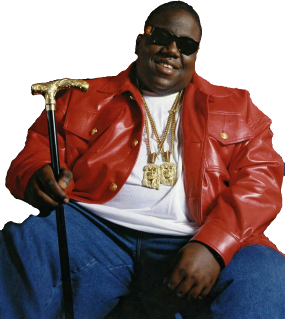 Download Biggie Smalls Png - Notorious Big Cane - ClipartKey