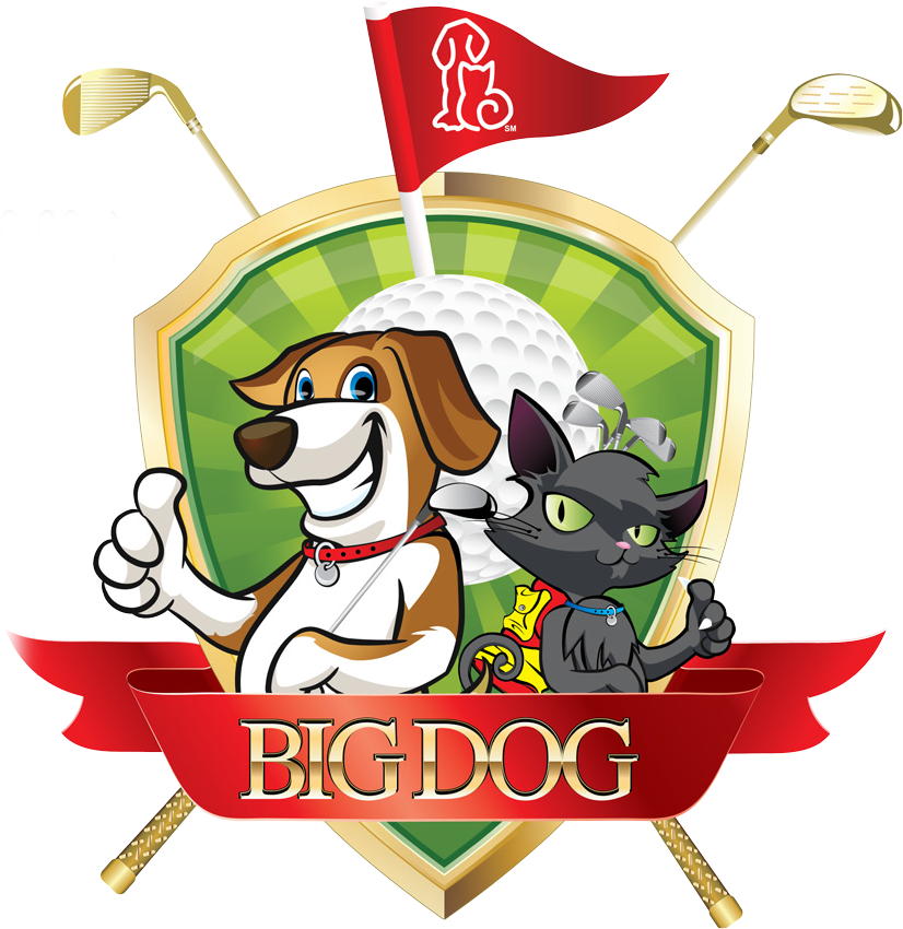 Download Big Dog Logo - Golf Dog Cartoon - ClipartKey