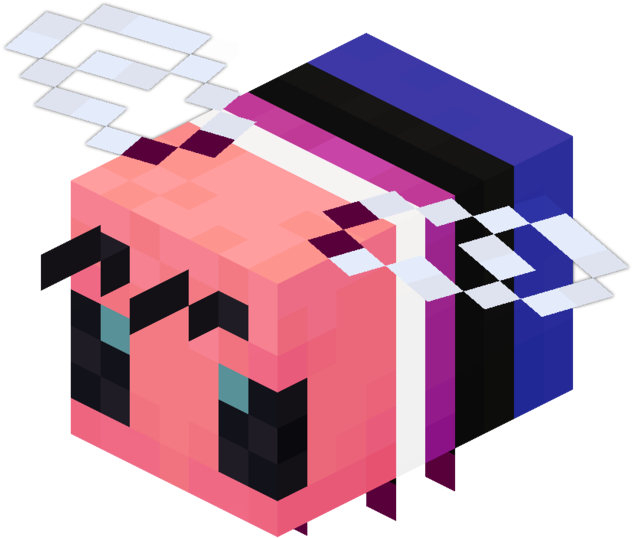Download Minecraft Bee Png - ClipartKey