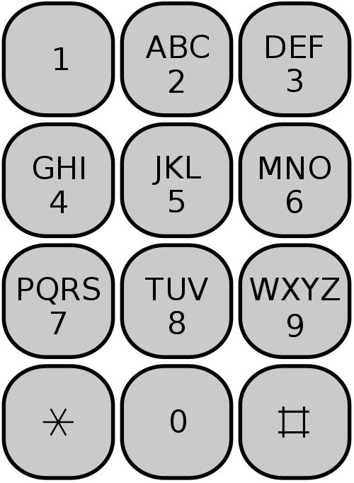 Download Phone Keypad - ClipartKey