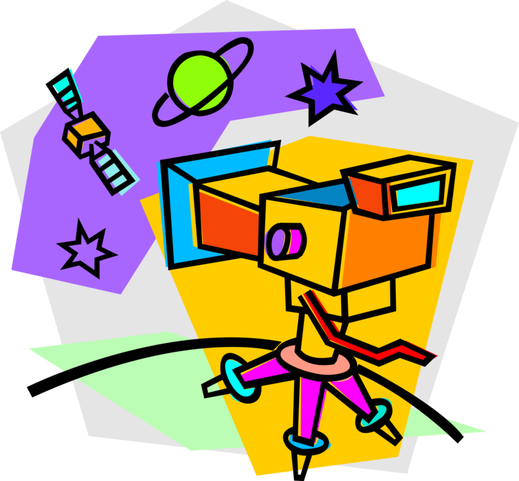 Download Vector Illustration Of Television Broadcast Camera - ClipartKey