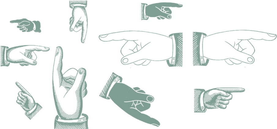 Download Transparent Arm Pointing Png - Wood Type Ornaments - ClipartKey