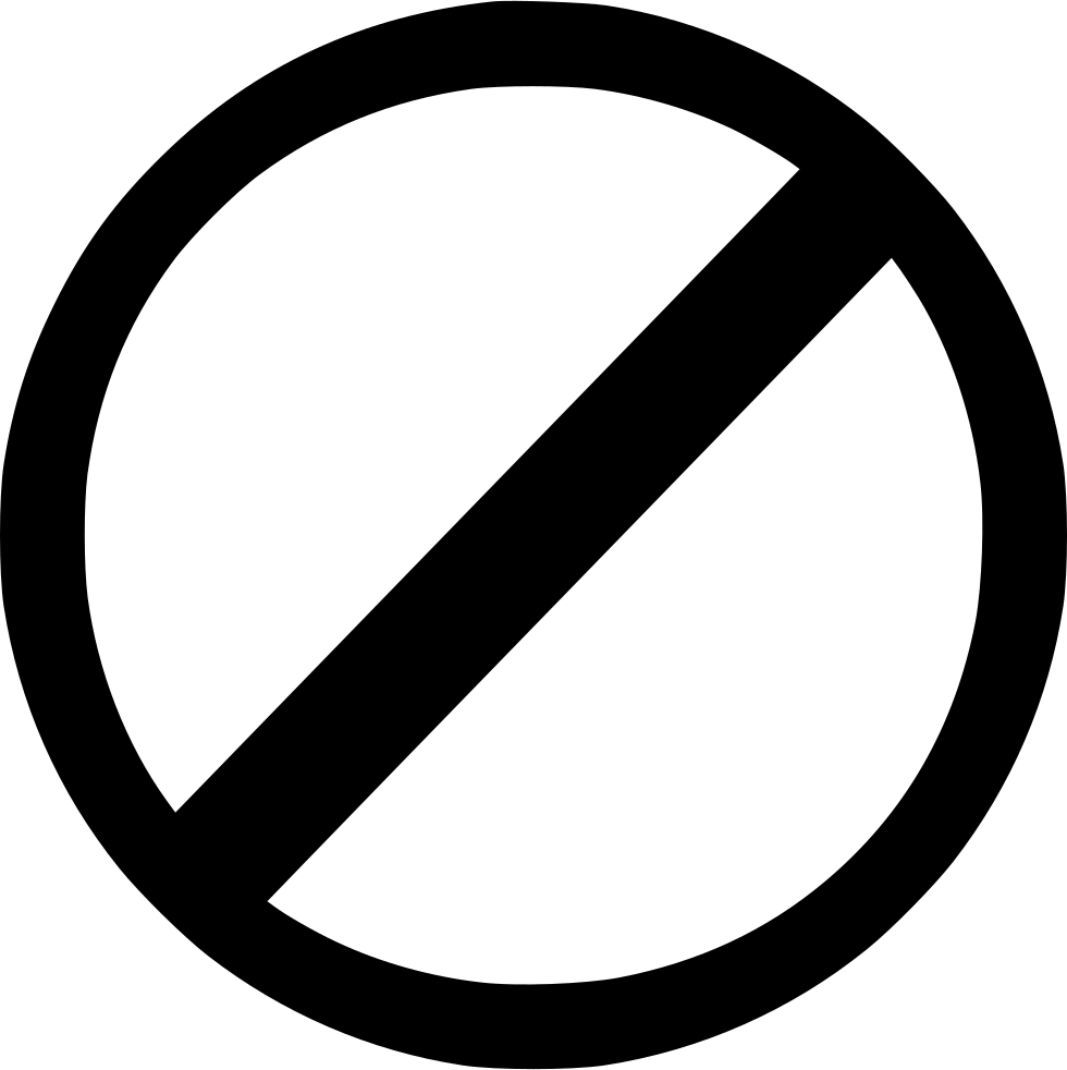 Download Not Allowed Png - Not Allowed Icon Png - ClipartKey
