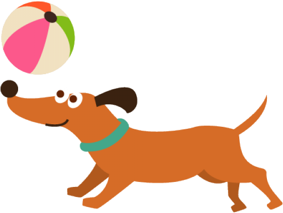 Download Dog Clipart Ball - Dog Playing With A Ball Clipart - ClipartKey