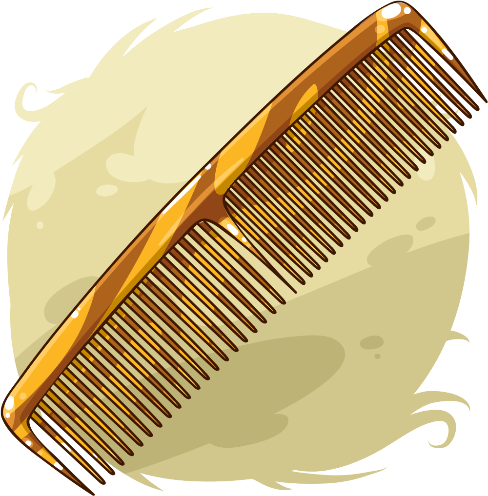 Download Transparent Hair Comb Png - Illustration - ClipartKey